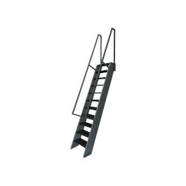 IBC Flush Top Tread, 60 Degree, Black Treads