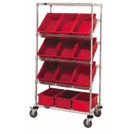Chrome Slanted Wire Shelving