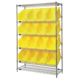Chrome Slanted Wire Shelving