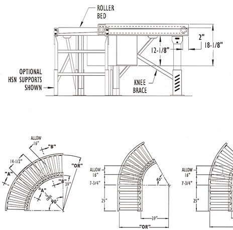 Chain Driven Live Roller Curve Conveyor, Conveyor, Roller Conveyors ...